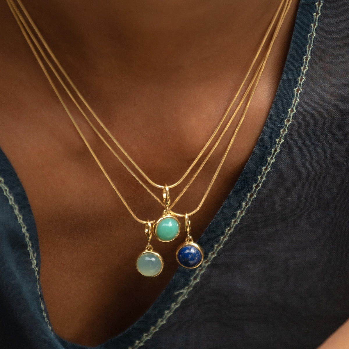 Gold Healing Stone Charms | Healing Crystals – Lily Charmed